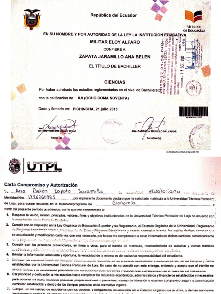 Titulo de Bachiller | PDF