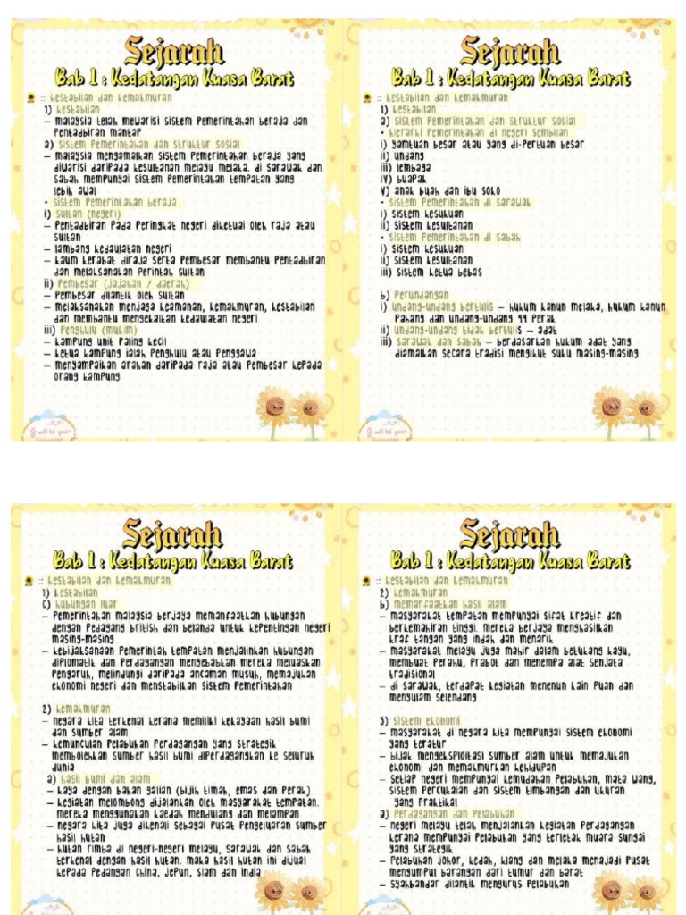 Nota Sej Dan Geo | PDF