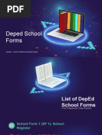 Deped School Forms 1-10 | PDF | Cognitive Science | Learning