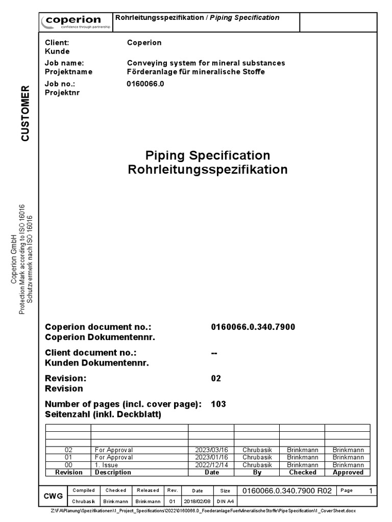 0160066.0.340.7900 - 02 - Pipe Spec | PDF