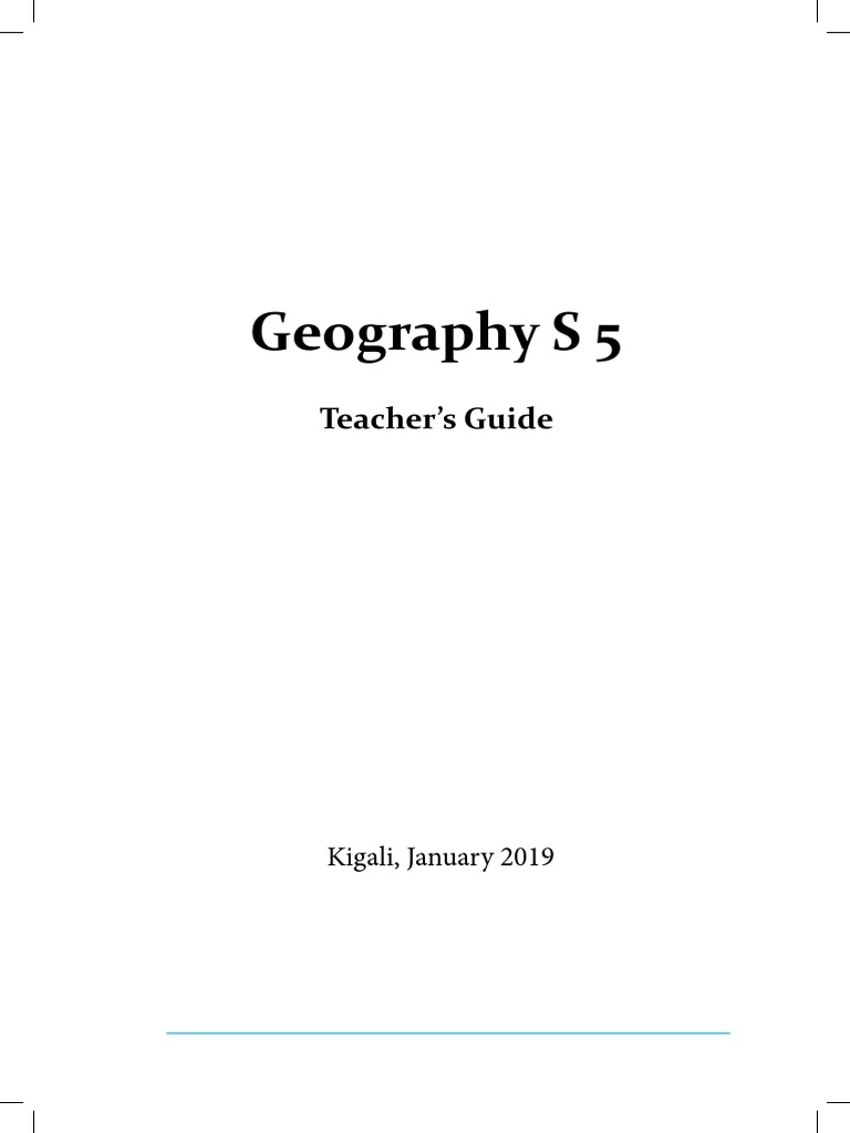 Geography S5 Ug | PDF | Educational Assessment | Learning