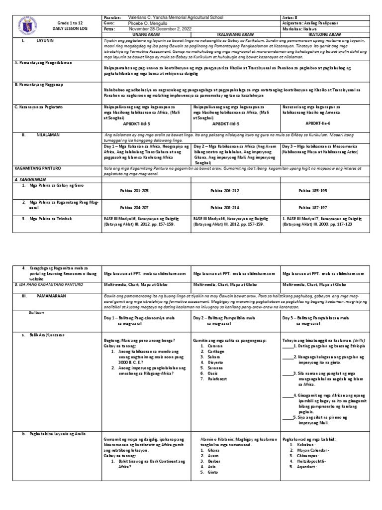 Final AP8 2nd LC 5-6 | PDF