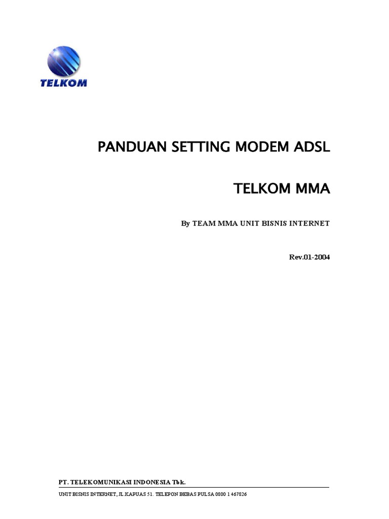 SETTING - ADSL Modem Ericsson HM310dp | PDF
