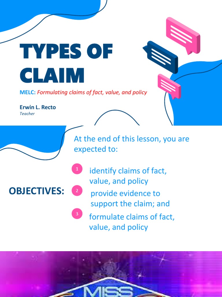 Types of Claim | PDF | Policy | Evidence