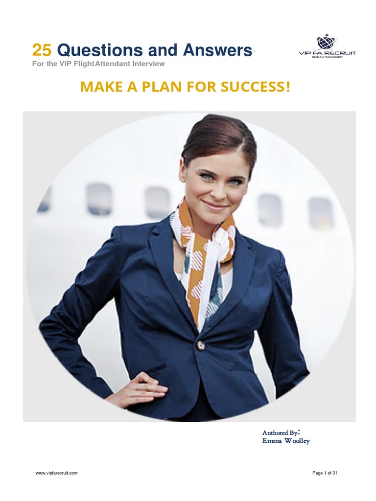 25-Questions-and-Answers-for-the-VIP-Flight-Attendant-Interview- | PDF ...