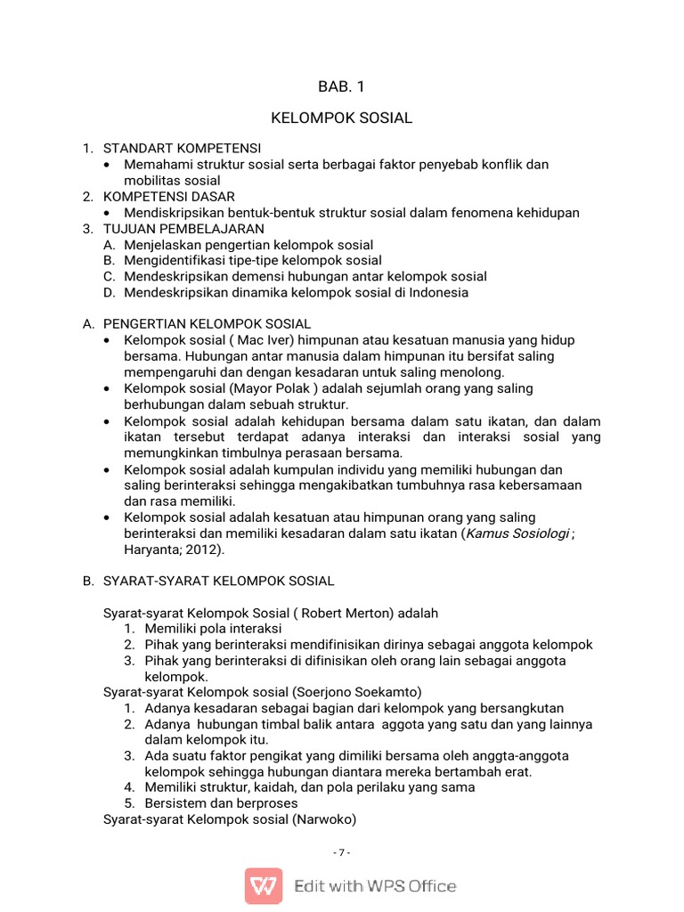 Struktur dan Dinamika Kelompok Sosial | PDF | Sains & Matematika ...