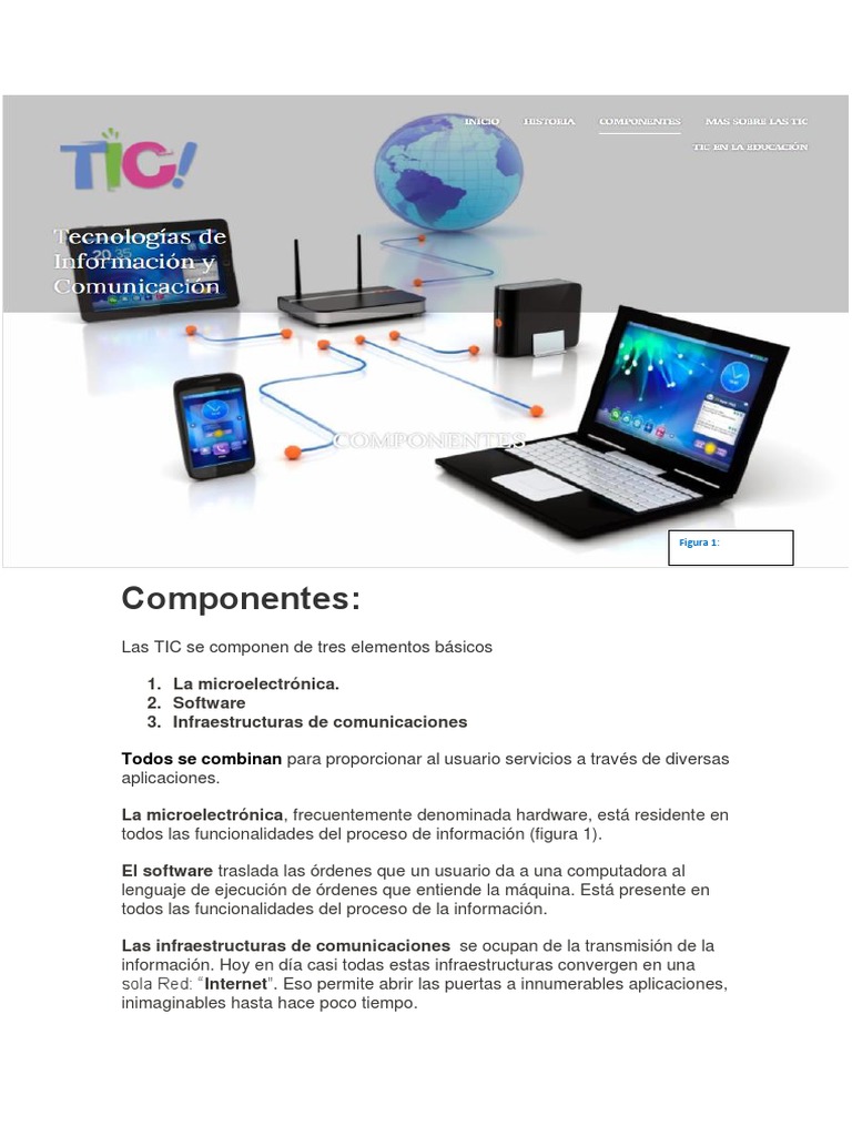 Componentes clave de las TIC | PDF | Informática