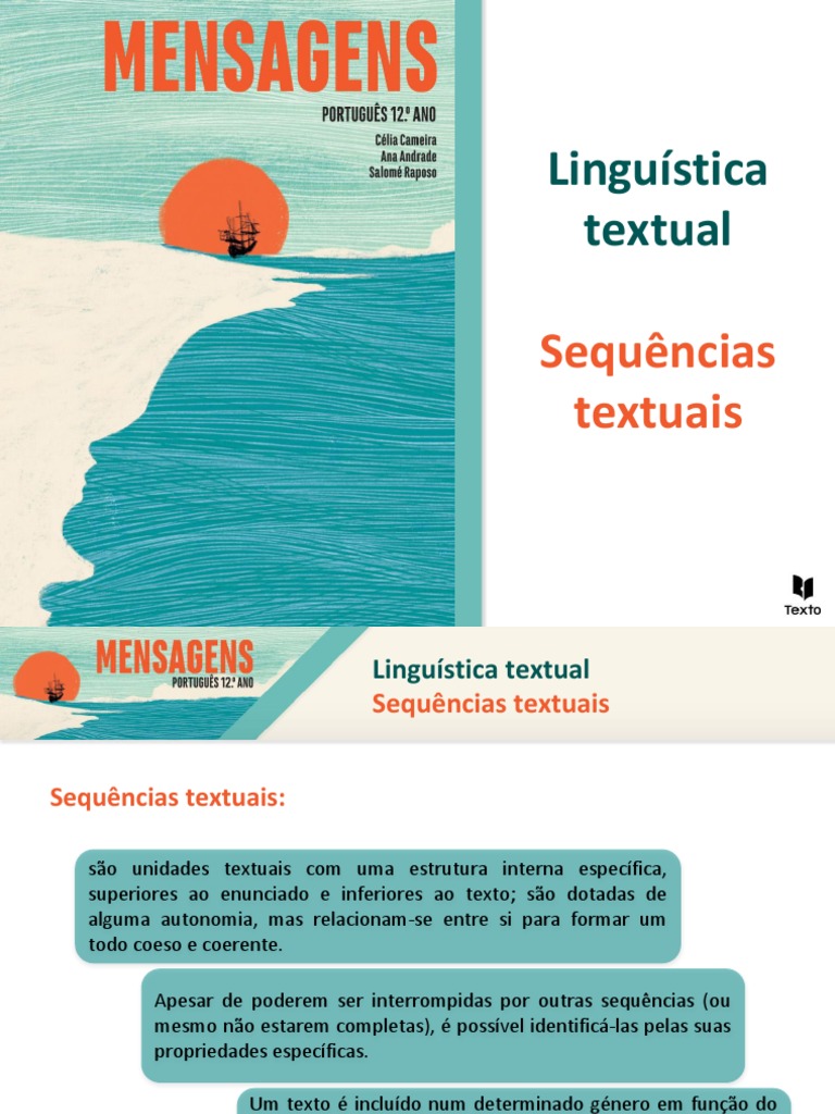 Linguística Textual Sequências | PDF | Tempo | Narrativa