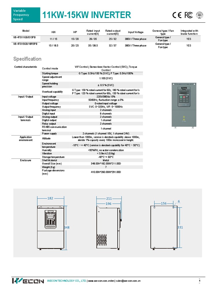 11KW-15KW Inverter | PDF