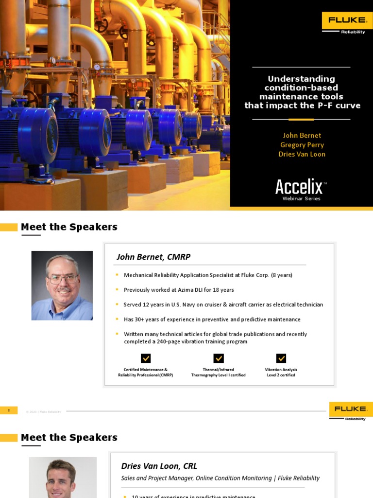 Fluke - Understanding CBM Tools Impact To P-F Curve | PDF | Reliability ...