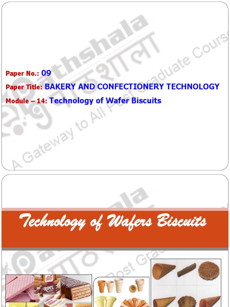 Wafer Technology | PDF | Batter (Cooking) | Sodium Bicarbonate