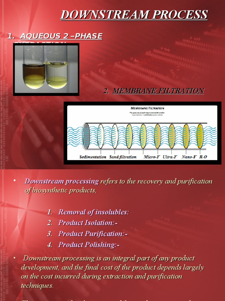Downstream Processing Techniques | PDF | Membrane | Osmosis