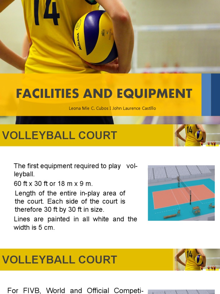 Volleyball Facilities and Equipment Guide | PDF | Volleyball | Area