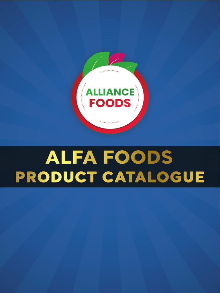 Alfa Foods Product Catalogue Overview | PDF