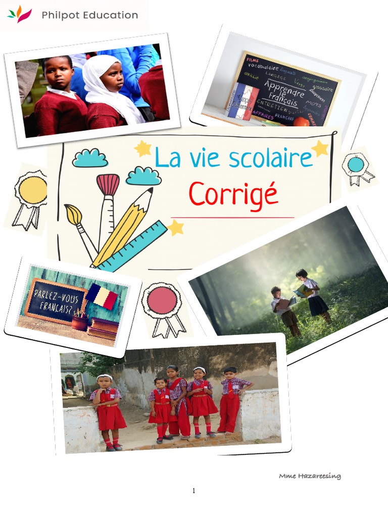 Booklet La Vie Scolaire 3 - Corrigé | PDF