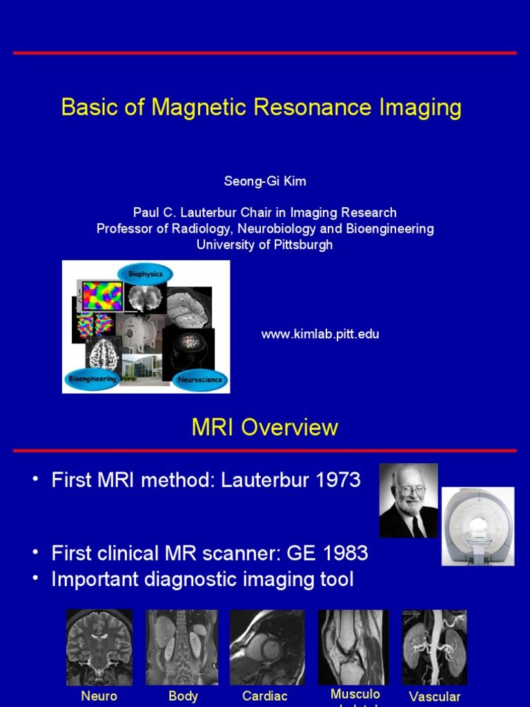 MRI Basic | PDF | Relaxation (Nmr) | Magnetic Resonance Imaging