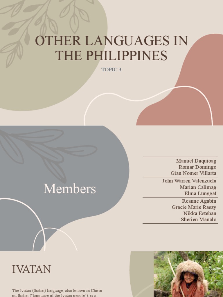 Other Languages in The Philippines | PDF | Human Communication ...