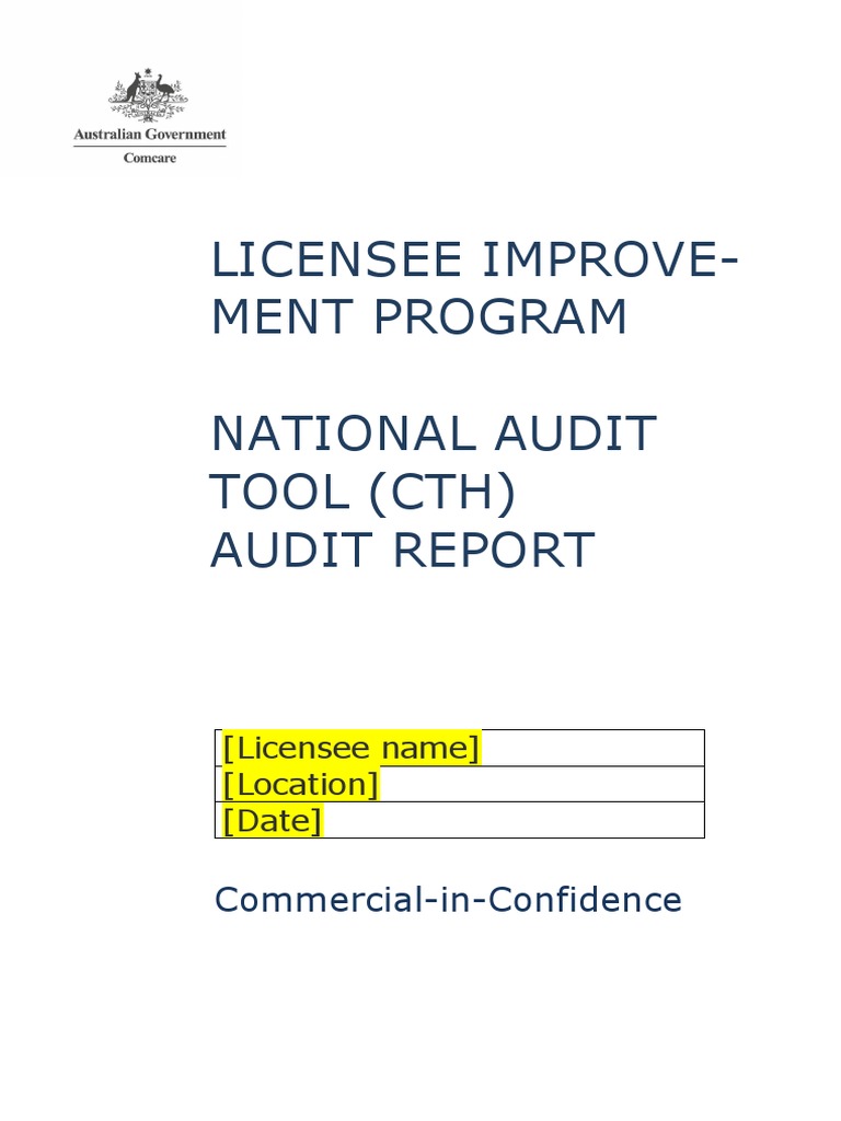 Whs Self Insurer Audit Report Template | PDF