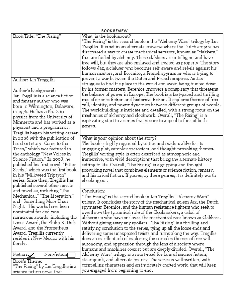 The Rising Book Review | PDF