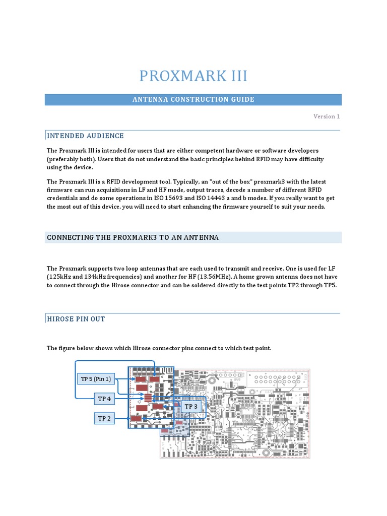 Proxmark III Antenna Guide | PDF | High Frequency | Antenna (Radio)