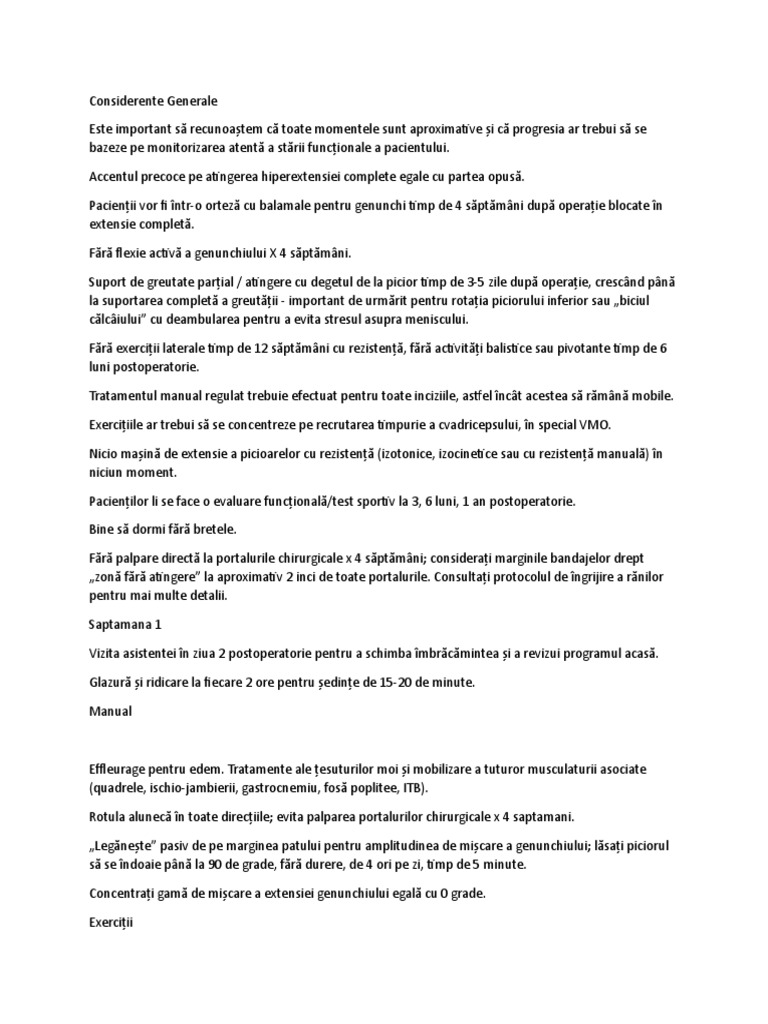 Menisc Protocol | PDF