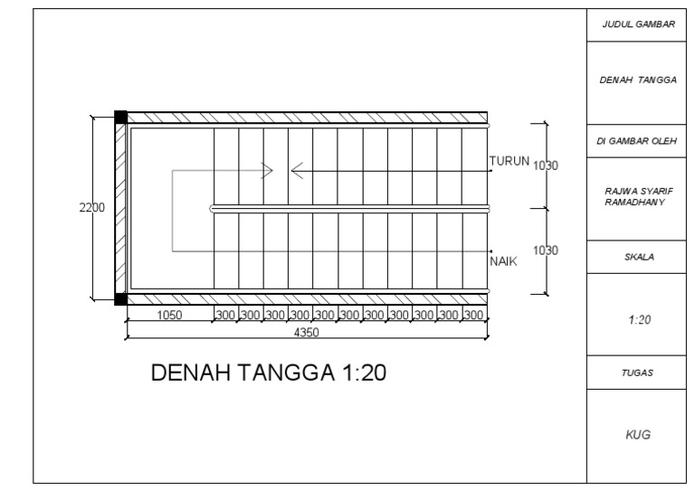 Kug Rajwa Denah Tangga | PDF