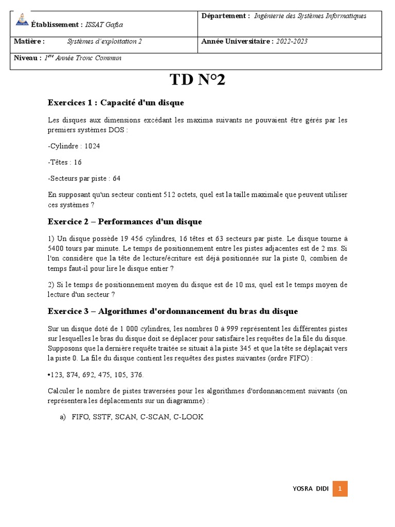TD2 Se | PDF