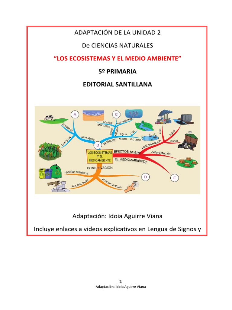 Ecosistemas y Medio Ambiente 5º Primaria | PDF | Entorno natural ...