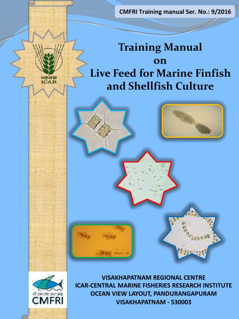 Live Feed Guide for Marine Aquaculture | PDF | Algae | Phytoplankton