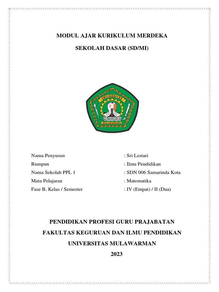 Modul Ajar Sebelum Integrasi CT | PDF