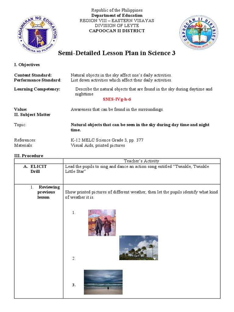 A Detailed Lesson Plan in Science 3 Co2 | PDF