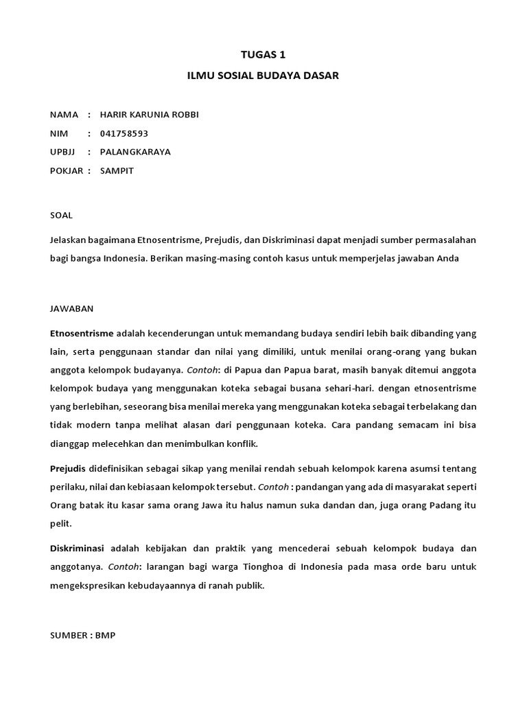 TUGAS 1 - ISBD - Harir Karunia Robbi | PDF