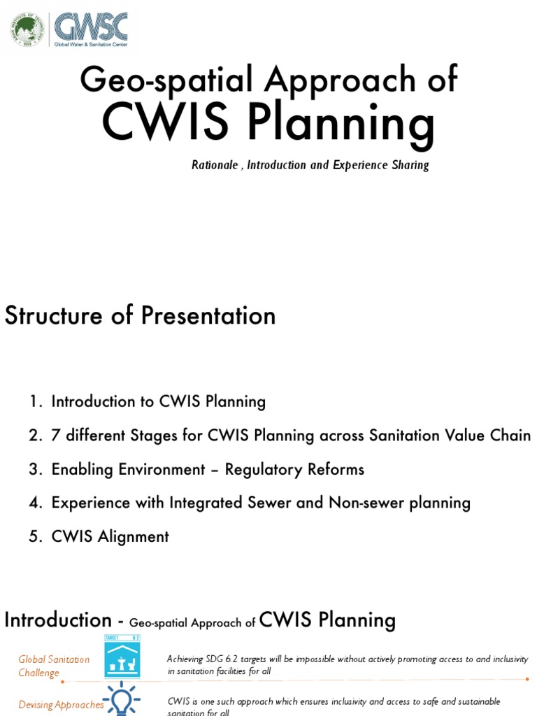 CWIS Experiance GWSC | PDF | Sanitation | Lidar