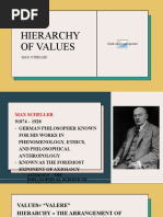 Max Scheler's Hierarchy of Values | PDF