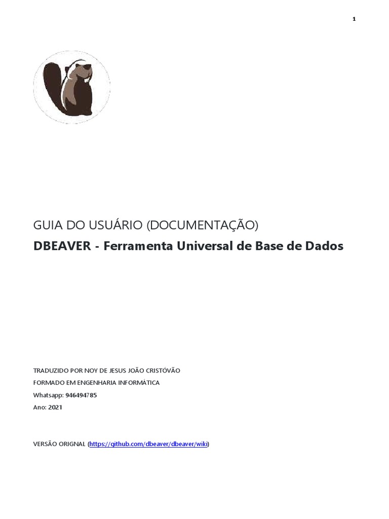 Guia Do Usuario Documentacao Dbeaver | PDF