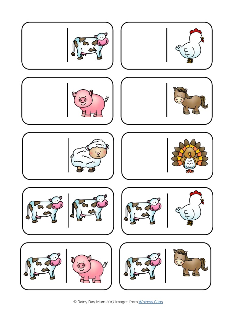 Farm-Animal-Domino | PDF