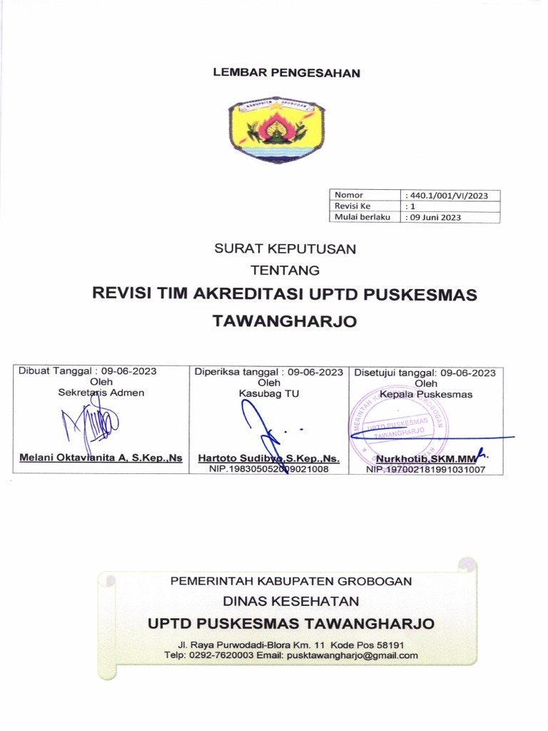 Revisi Tim Akreditasi | PDF