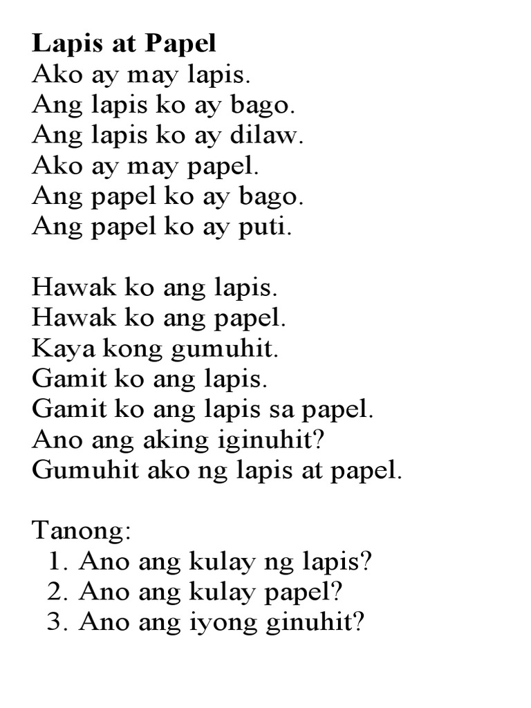 Reading For Grade 1 A | PDF