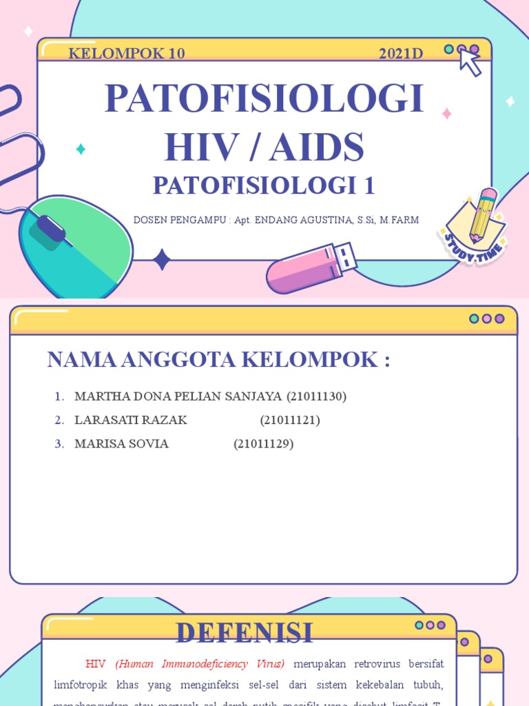 Kelompok 10 - 2021 D - PPT Patofisiologi Hiv Aids | PDF