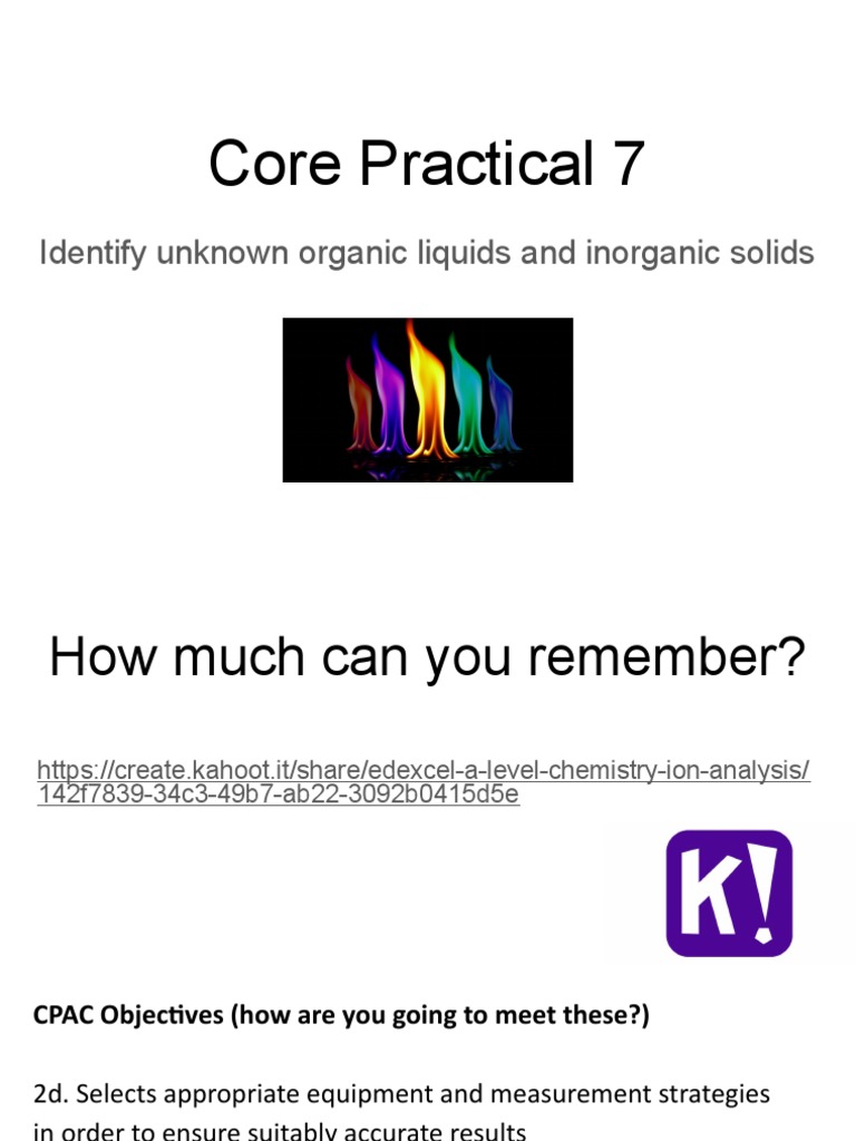 Core Practical 7 | PDF