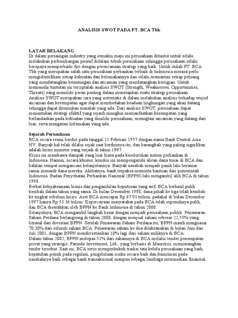 ANALISIS_SWOT_PADA_PT_BCA_Tbk | PDF