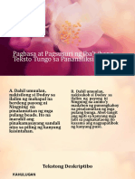 Halimbawa NG Tekstong Deskriptibo.... | PDF