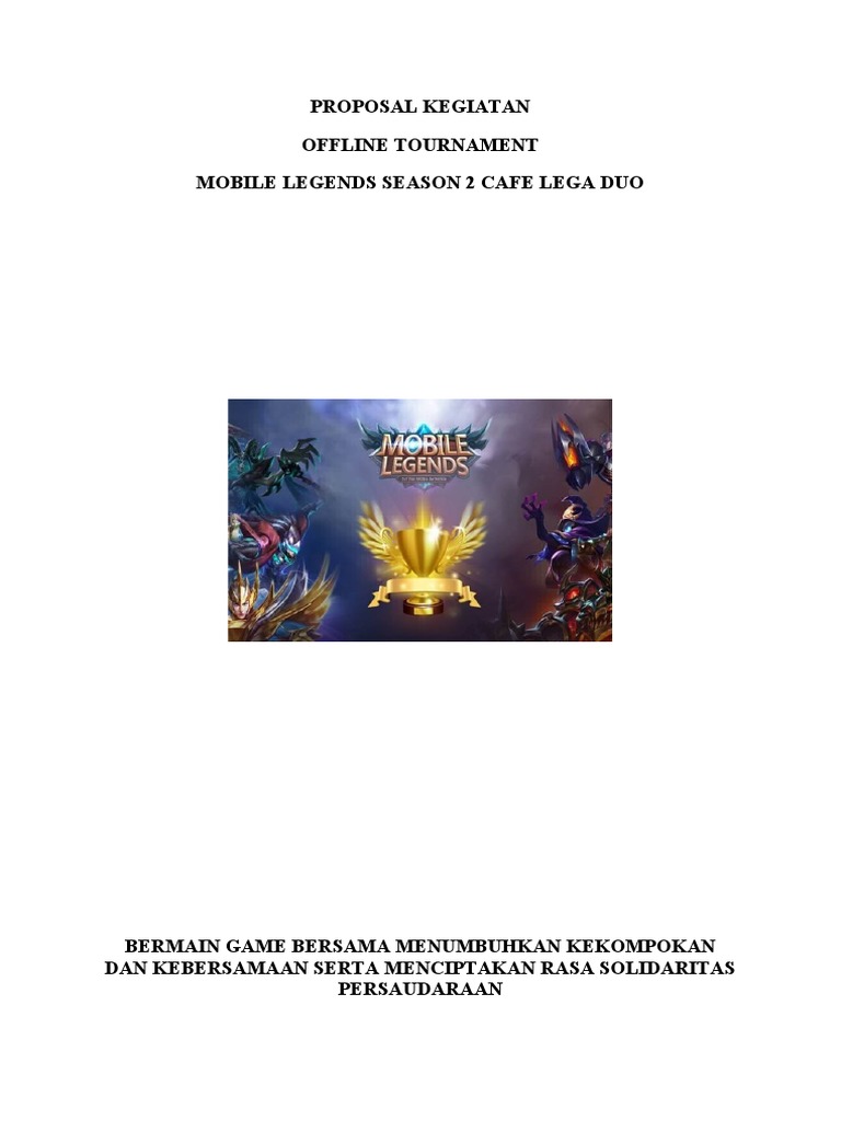 Offline Tournament MLBB 2023 | PDF