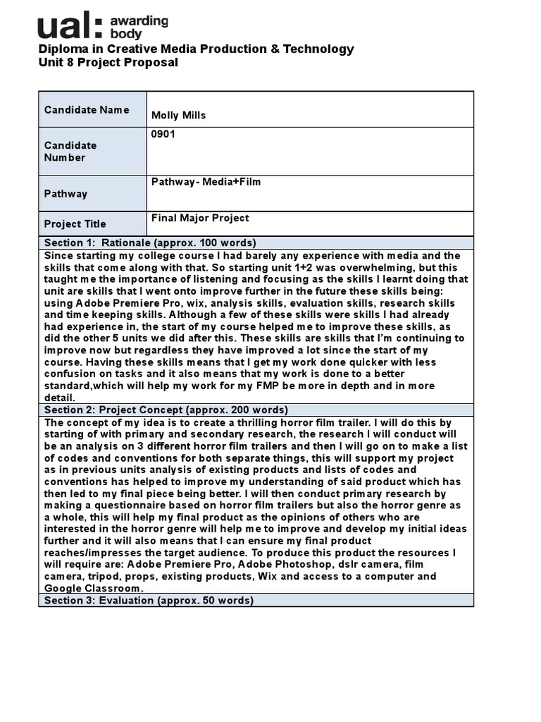 Project Proposal Template (1) | PDF