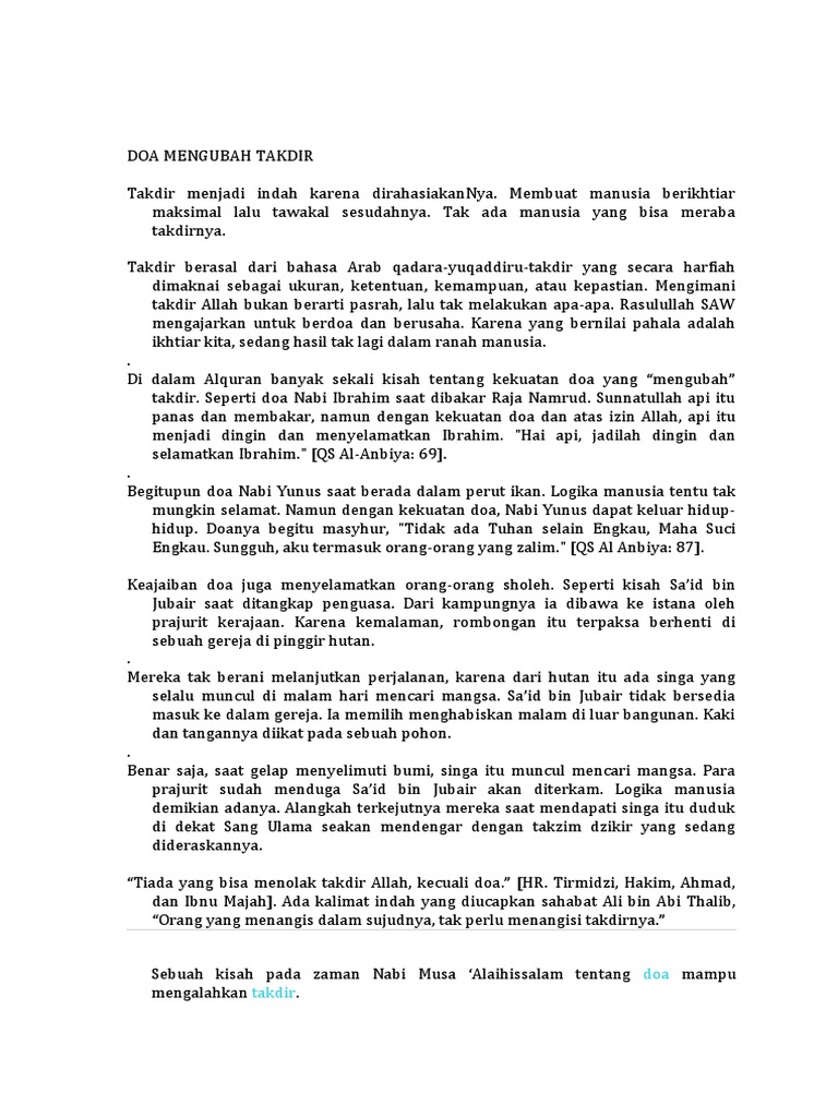 The Power of Doa | PDF