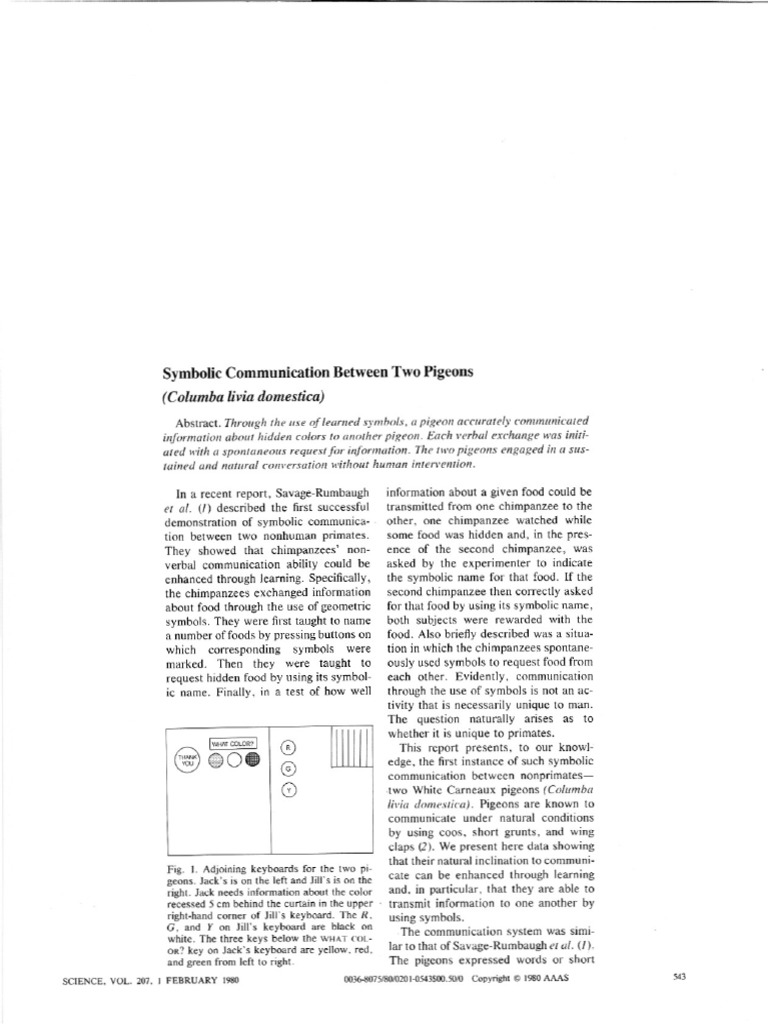 1symbolic Communication Between Two Pigeons Epstein Lanza Skinner 1980 ... 1symbolic Communication Between Two Pigeons Epstein Lanza Skinner 1980 ...
