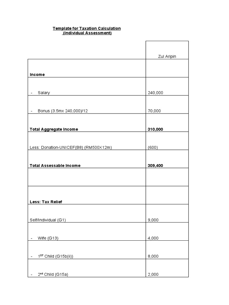 Format For Taxation | PDF | Tax Refund | Taxes