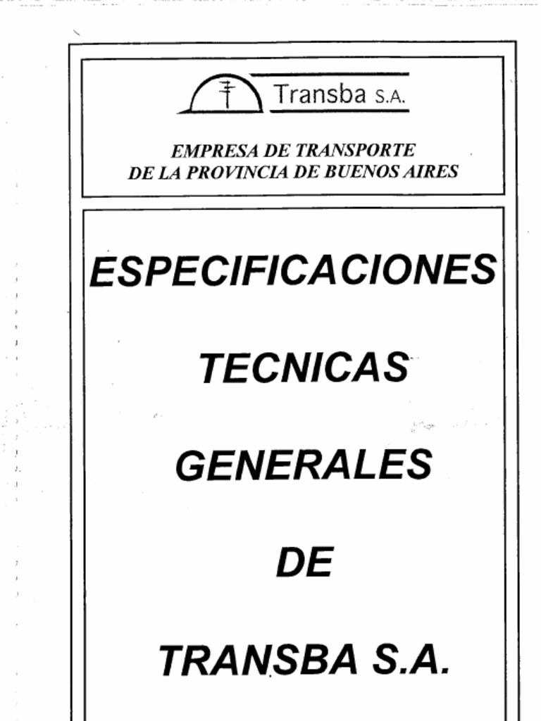 Anexo Iv Etg Transba | PDF