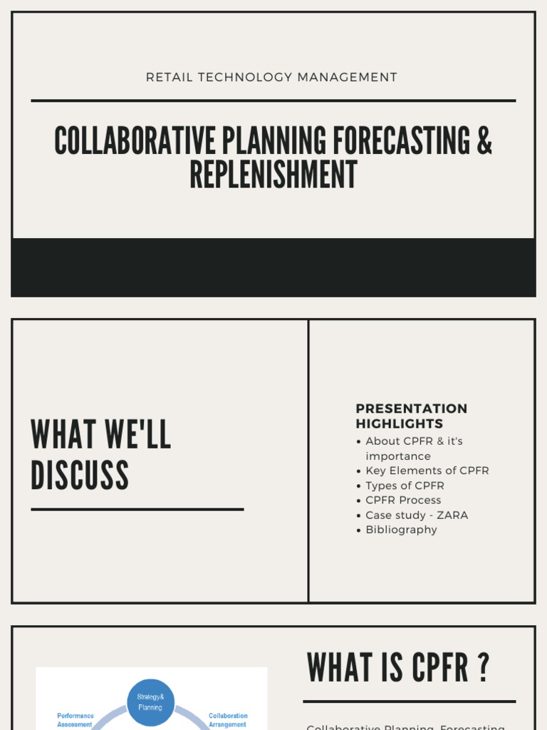 Cpfr Pdf Supply Chain Forecasting