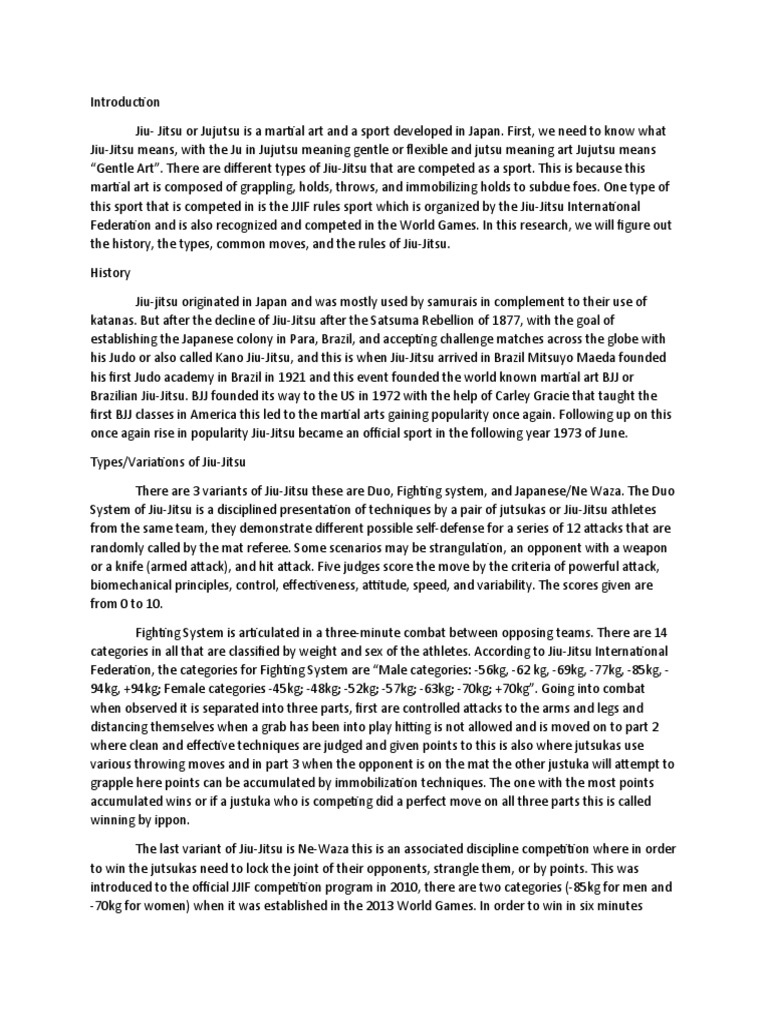 Jiu Jitsu | PDF | Jujutsu | Brazilian Jiu Jitsu